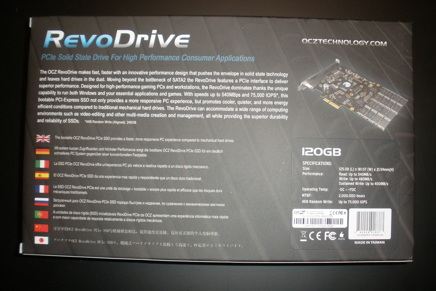 OCZ 120GB RevoDrive PCIe Review - Its Lightning Fast! | The SSD Review