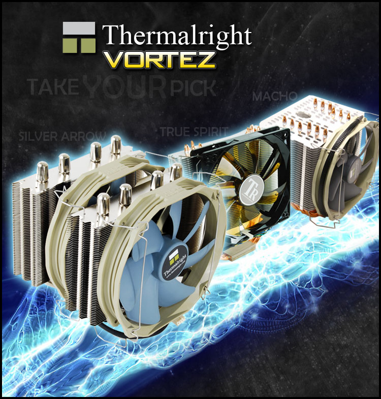 WIN Thermalright Silver Arrow, HR-02 Macho and True Spirit @ Vortez ...