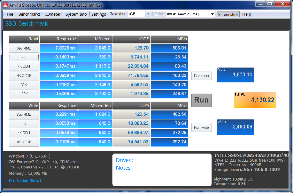 Intel 520 240GB SSD Review (Round One) - Intel Releases Amazing SATA 3 ...