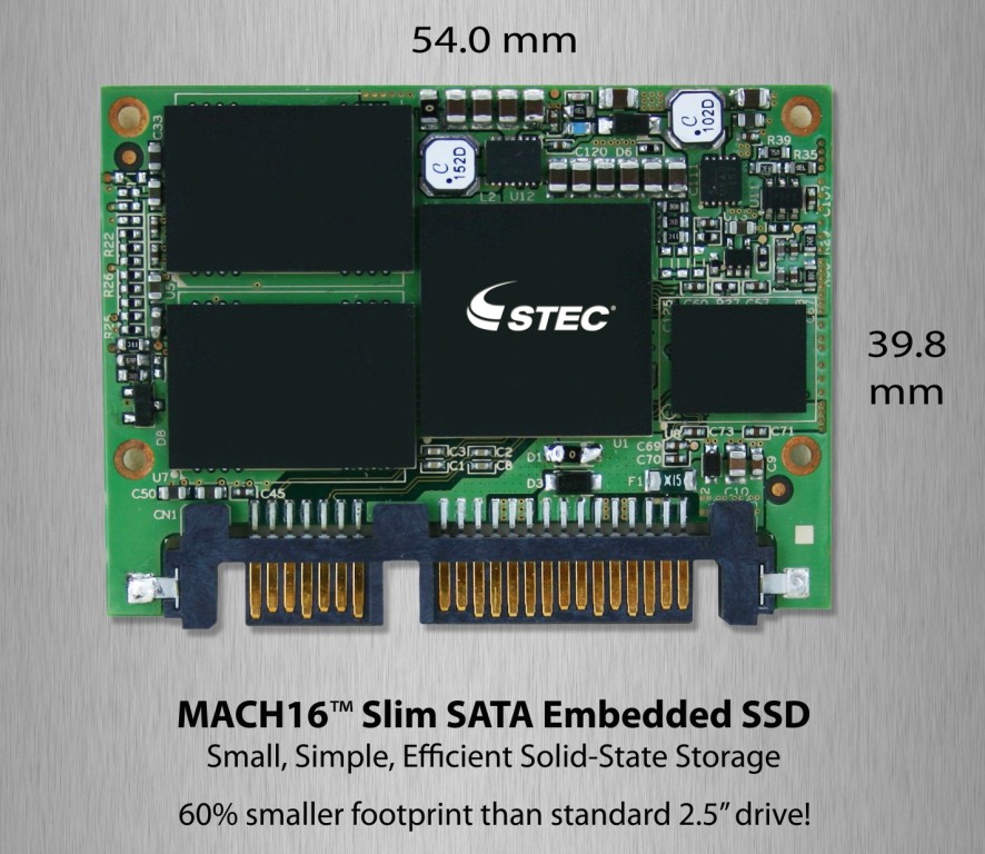 STEC Adds MACH16 Slim SSD For Big Embedded Application Performance In A ...