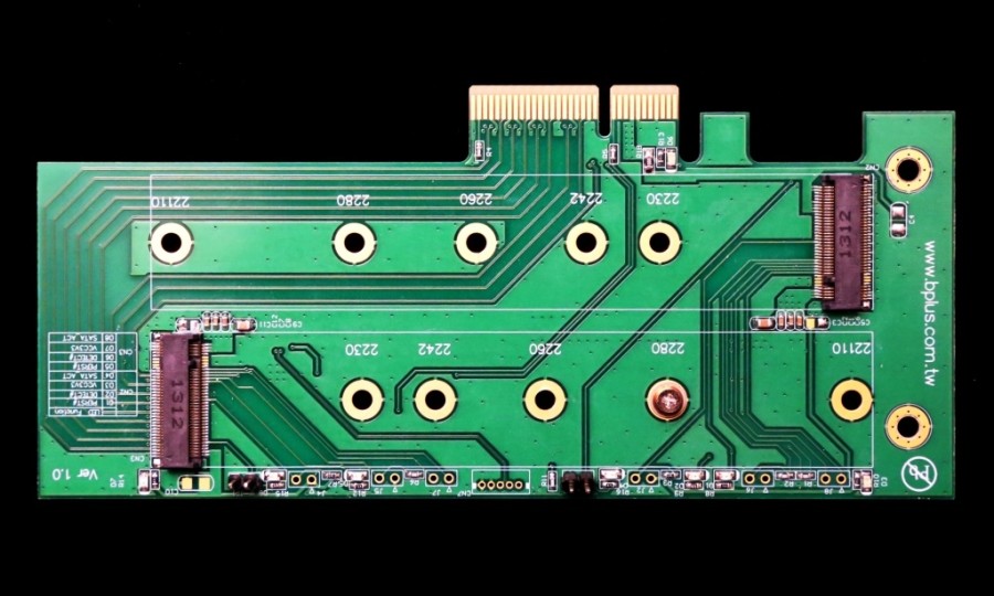 M.2 NGFF PCIe SSD Adapter Overview - Birds Eye View of Our M.2 NGFF SSD ...