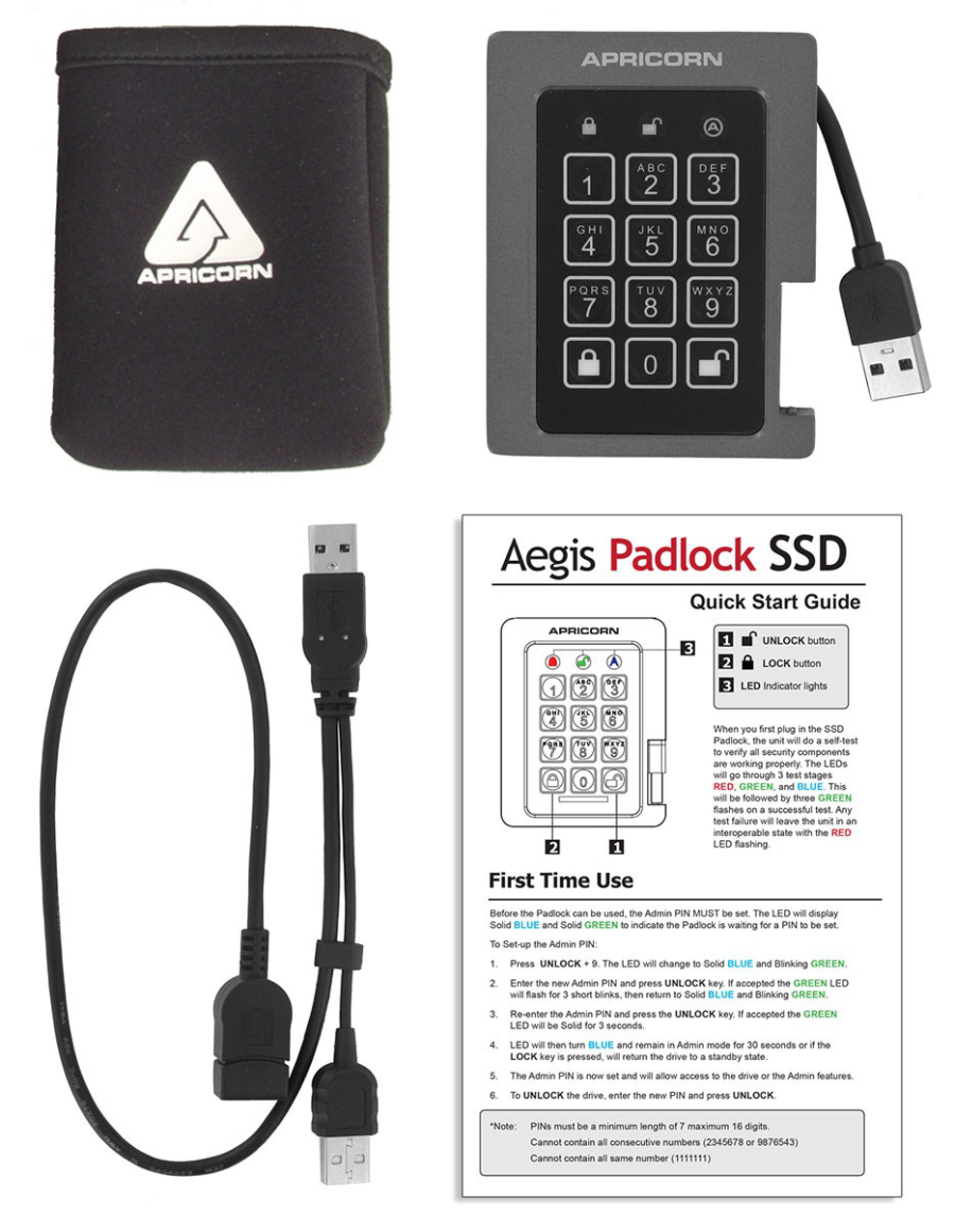 Apricorn Announces Aegis Padlock SSD -- Crush-Resistant, Secure and ...