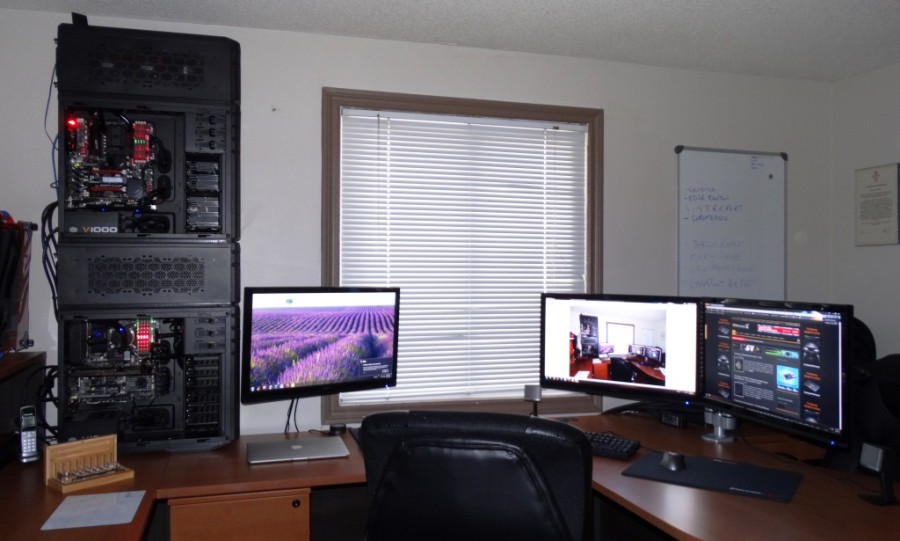 Building a New Dual Intel/AMD Triple 2560x1440 Display 5Ft High PC ...