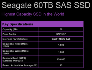 Seagate Announces Two New Flash Products -- 60TB SSD and 8TB NVMe SSD ...