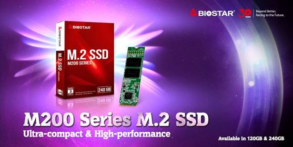 BIOSTAR Announces M200 M.2 SSD for High Performance, Low-Profile Applications