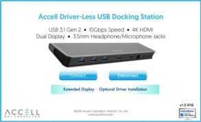 Accell Driver-Less USB-C 4K Docking Station Quick Look - Simple Driver ...