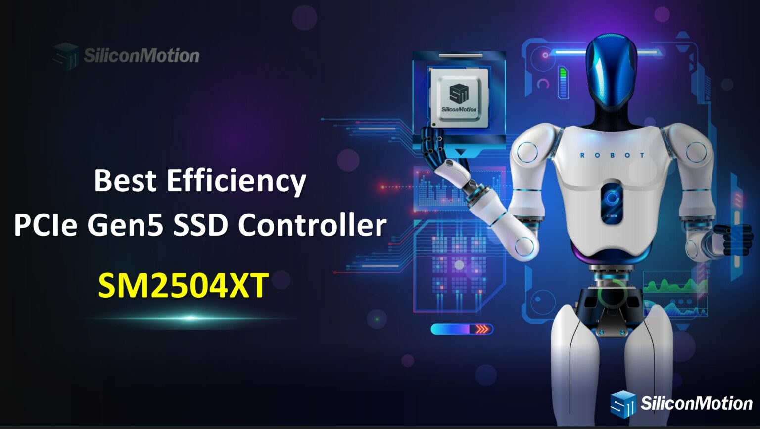 Our Sponsor SMI Shows off SM2504XT Gen5 and SM2324 USB4 SSD Controllers ...