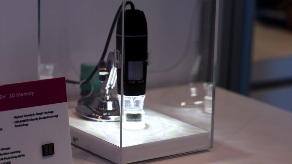 KIOXIA Puts on Showstopping Display of BiCS 8 NAND Flash Cross Section at Flash Memory Summit ...