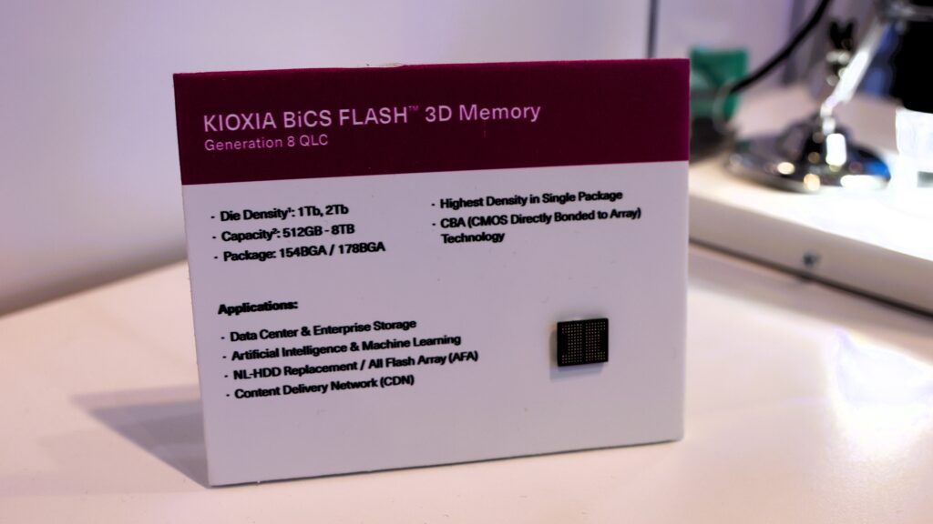 KIOXIA Puts on Showstopping Display of BiCS 8 NAND Flash Cross Section at Flash Memory Summit ...